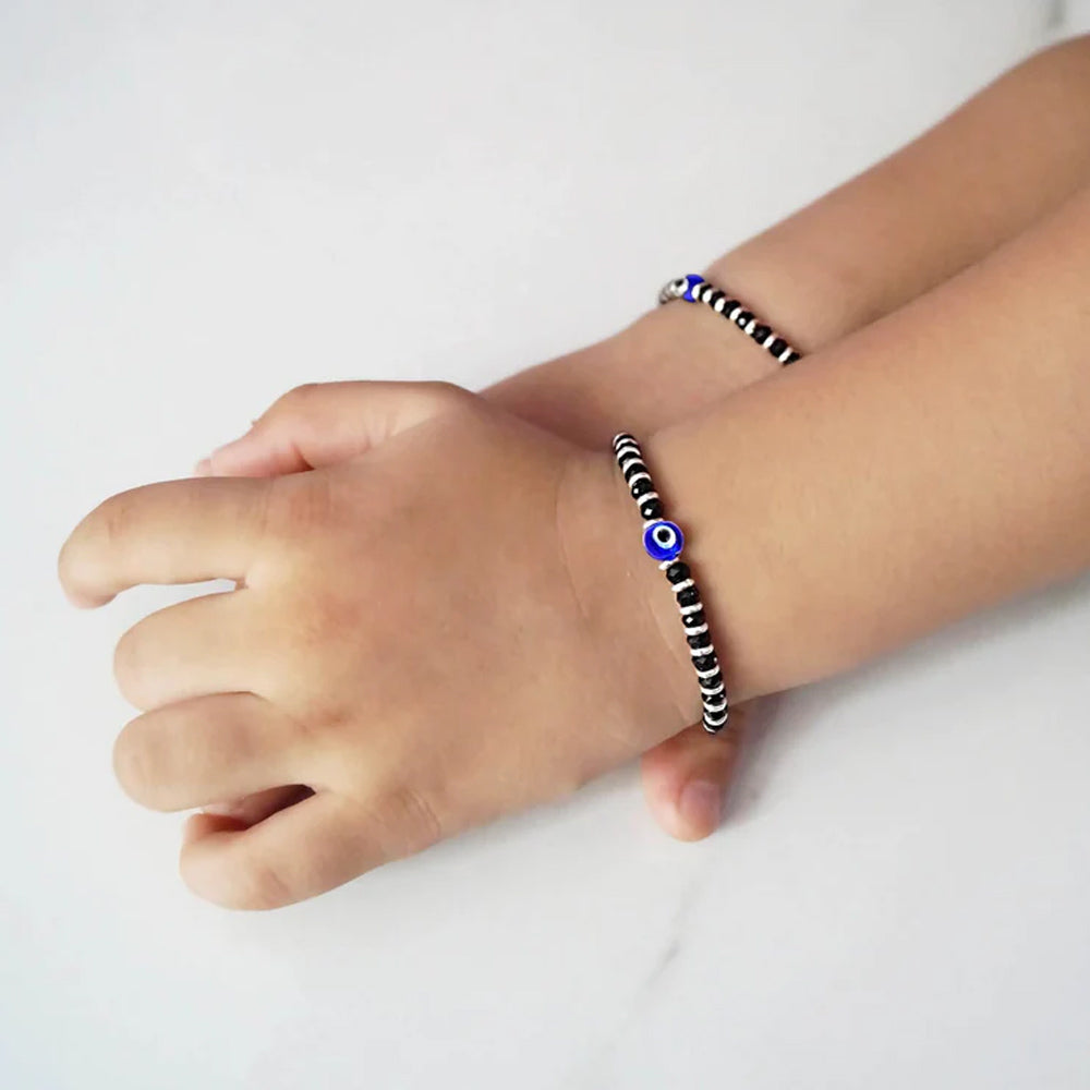 Evil Eye Silver Nazariya Bracelet Greenbell