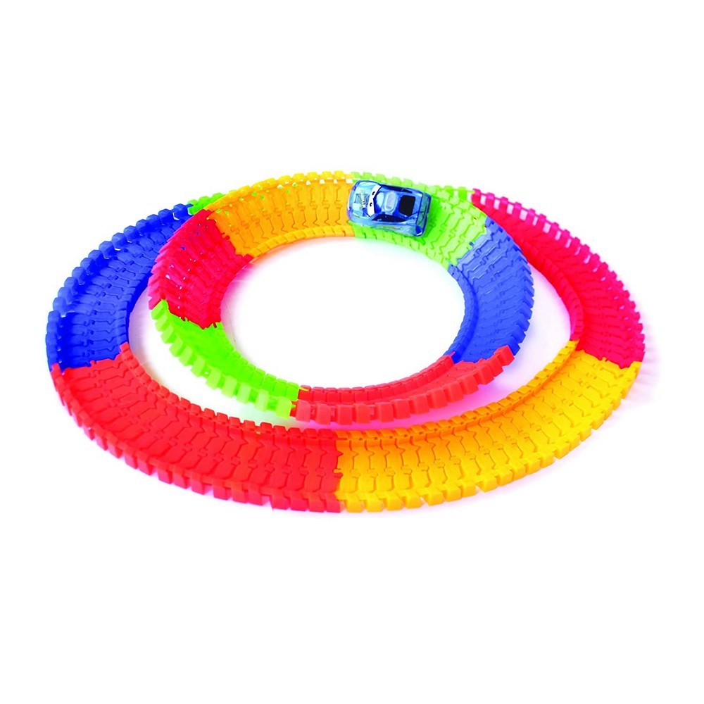 Multi-Color Bend Flex And Grow Tracks With 2 Cars - 240pcs – Greenbell